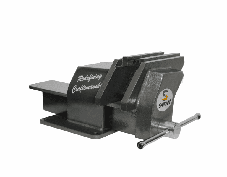 STEEL FABRICATED OFFSET VICE HEAVY DUTY WITH ANVIL - Saikan International